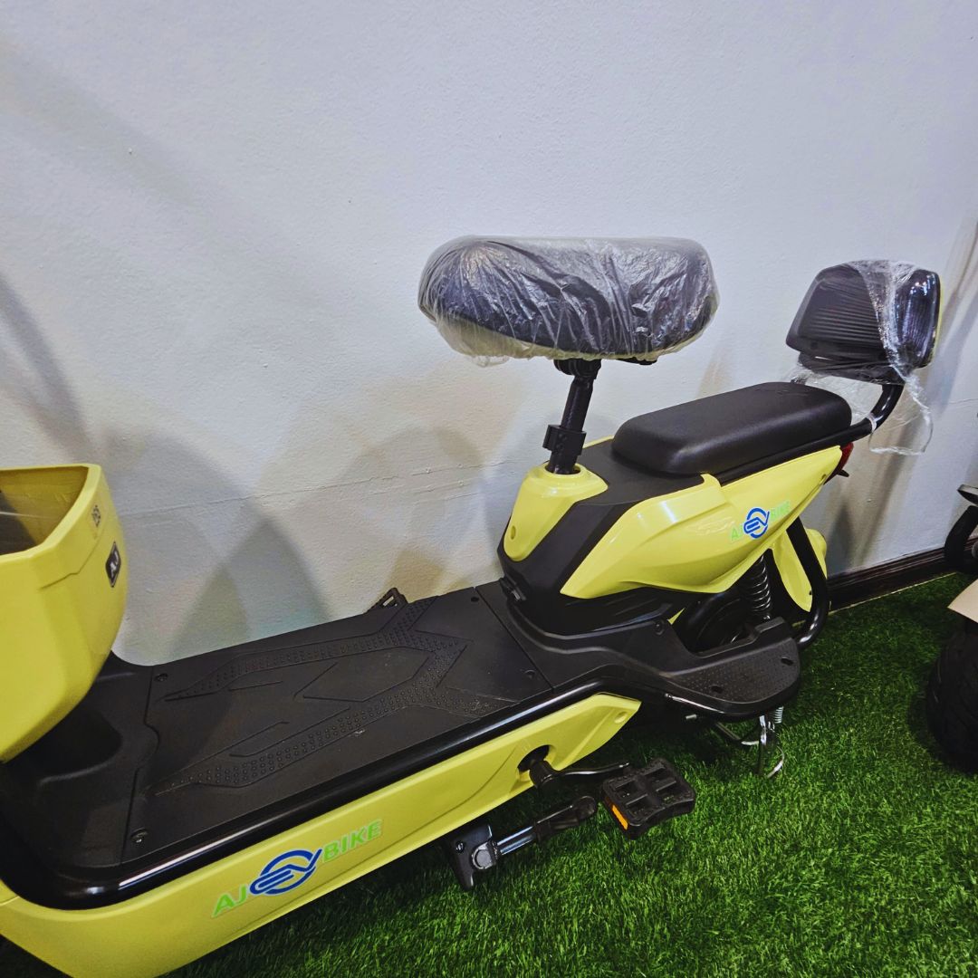 รุ่น S-9 สีเหลือง AJ จักรยานไฟฟ้า AJ EV BIKE - EVBikeclub - ThaiPick