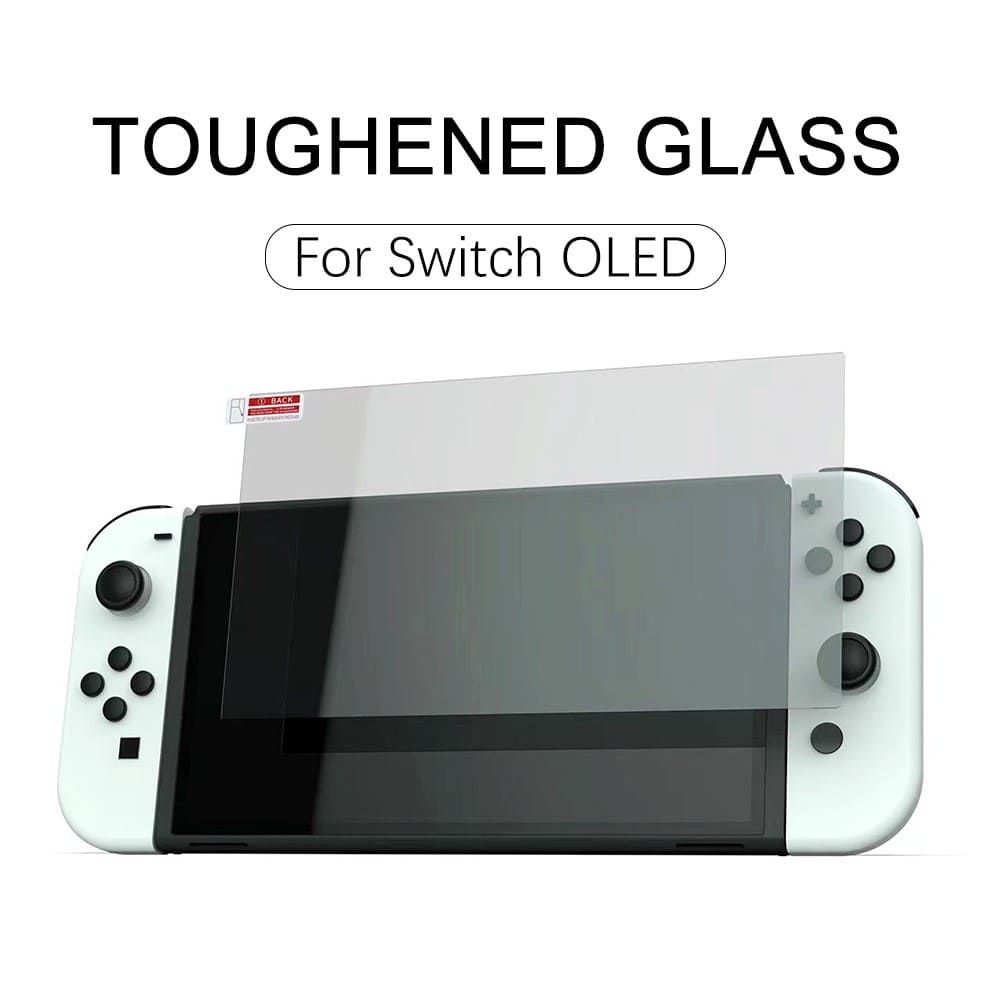 OLED ฟิล์มกระจกกันรอย nintendo switch OLED glass screen pro premium ...