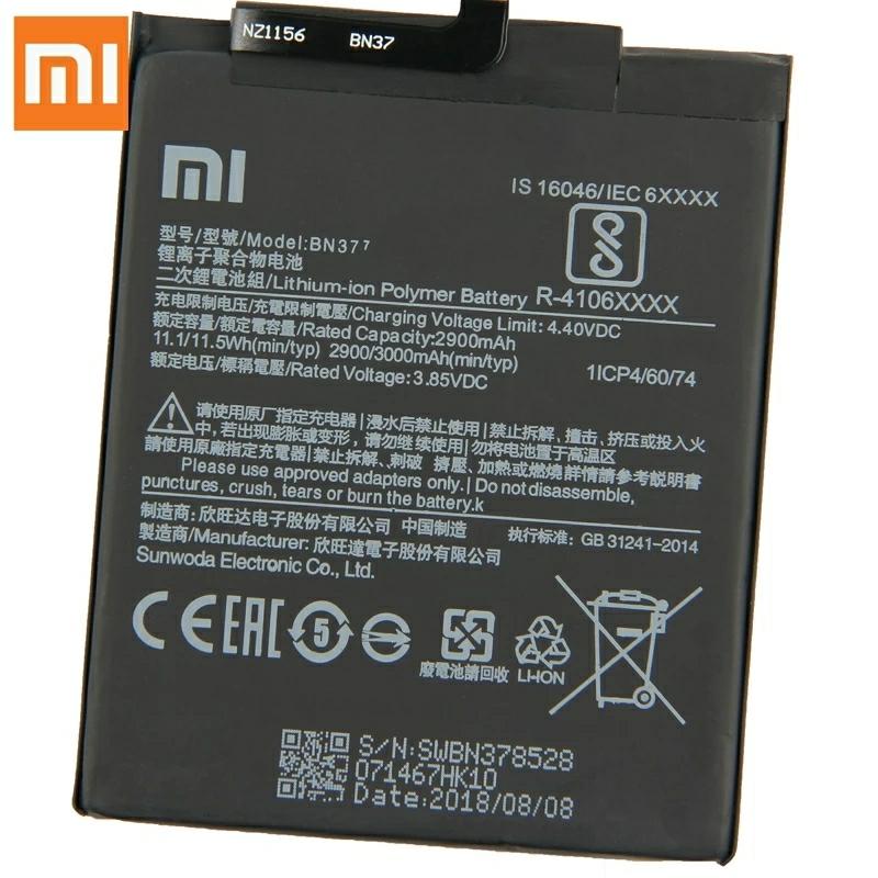 Original BN37 แบตเตอรี่โทรศัพท์มือถือสำหรับ Xiaomi Redmi 6 Redmi 6A ...