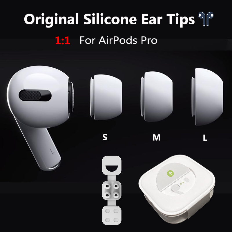 1:1 Original Earbuds EarTips For Apple Airpods Pro Ear Tips For AirPods ...