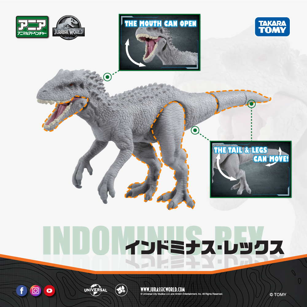 Takara Tomy Ania อาเนีย โมเดลสัตว์ Ania Jurassic World Isla Nubral ...