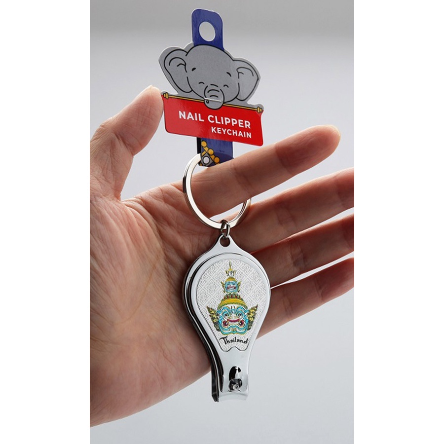 สินค้าขายดี???? [KEY-GIA1]พวงกุญแจกรรไกรตัดเล็บ ที่เปิดขวด 3 IN 1/ NAIL ...