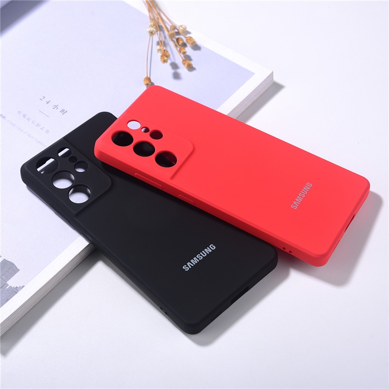 Original Samsung Galaxy S21 TPU Mobile Phone Case Bottom Closed Full Back Protective For S21 ...