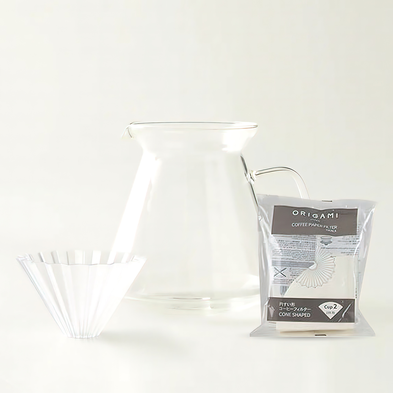 ORIGAMI Glass Server Dripper Set เซ็ทดริปกาแฟ | Lazada.co.th