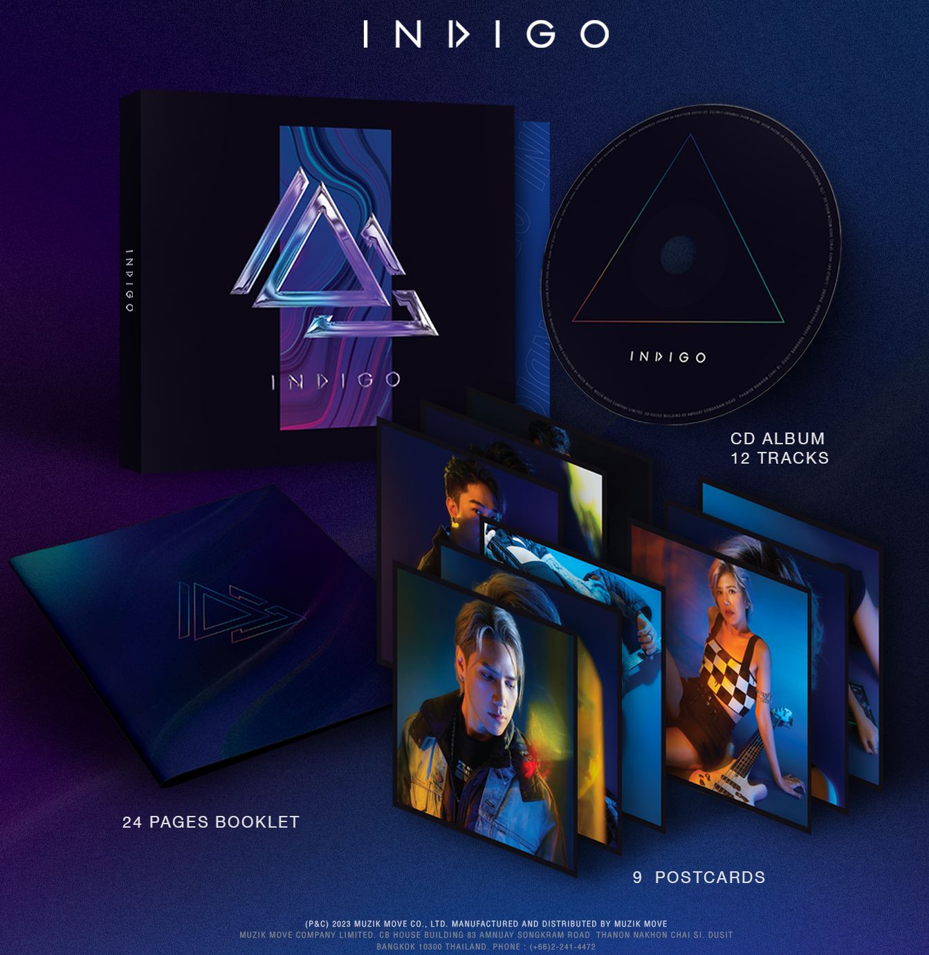 CD Album INDIGO (Booklet+Postcard) | Lazada.co.th