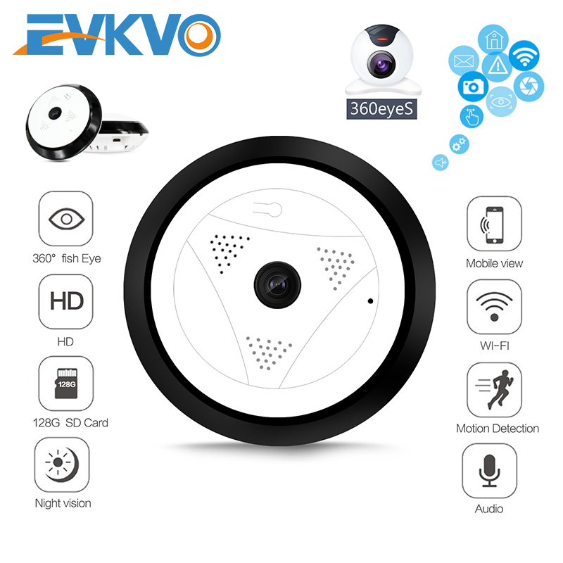 Evkvo 360eyeS APP Fisheye กล้อง IP Camera CCTV กล้องวงจรปิดไร้สาย HD ...