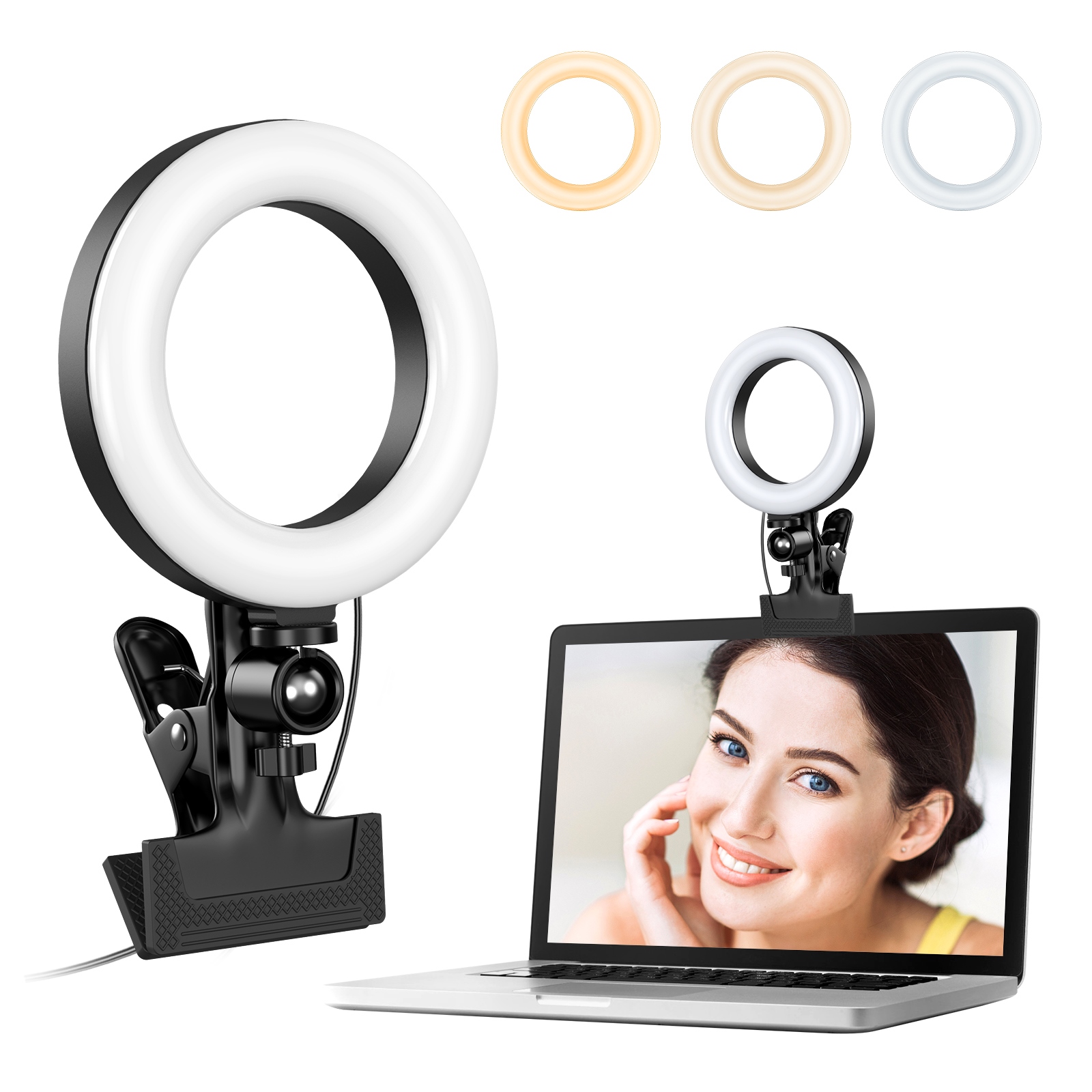 ☃！！2022！6''！Portable！Led！Selfie！Ring！Light！For！Youtube！Live！Streaming ...