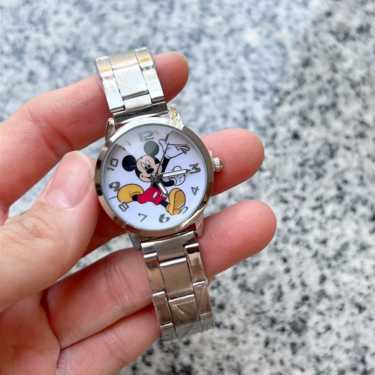 Watchtime นาฬิกาข้อมือ หน้าปัดลายมิกกี้เมาส์ สายเลทตัดสายได้ ขนาด30mm ...