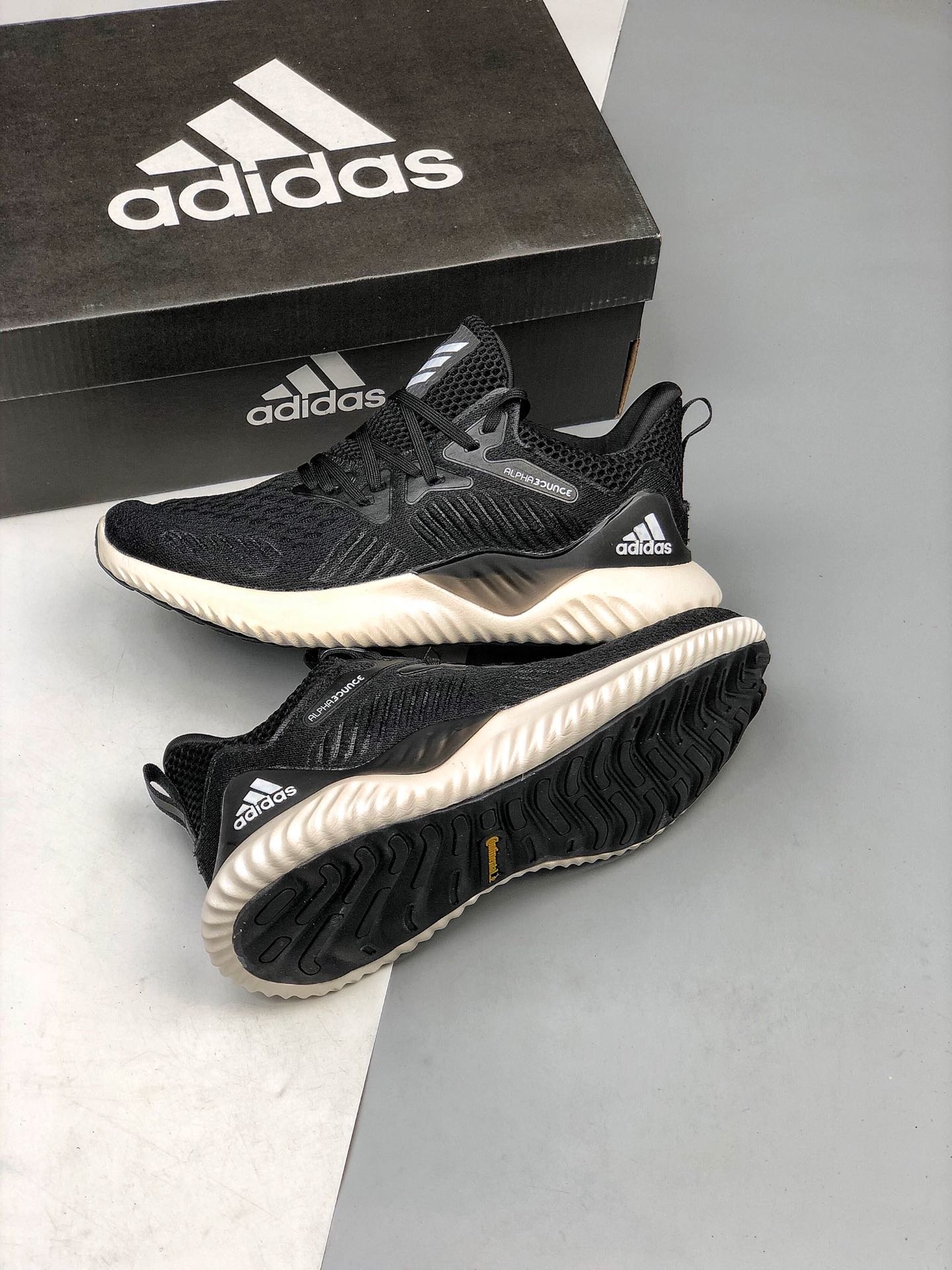 Adidas AlphaBounce HPC AMS sneakers Couple shoes High help low help ...