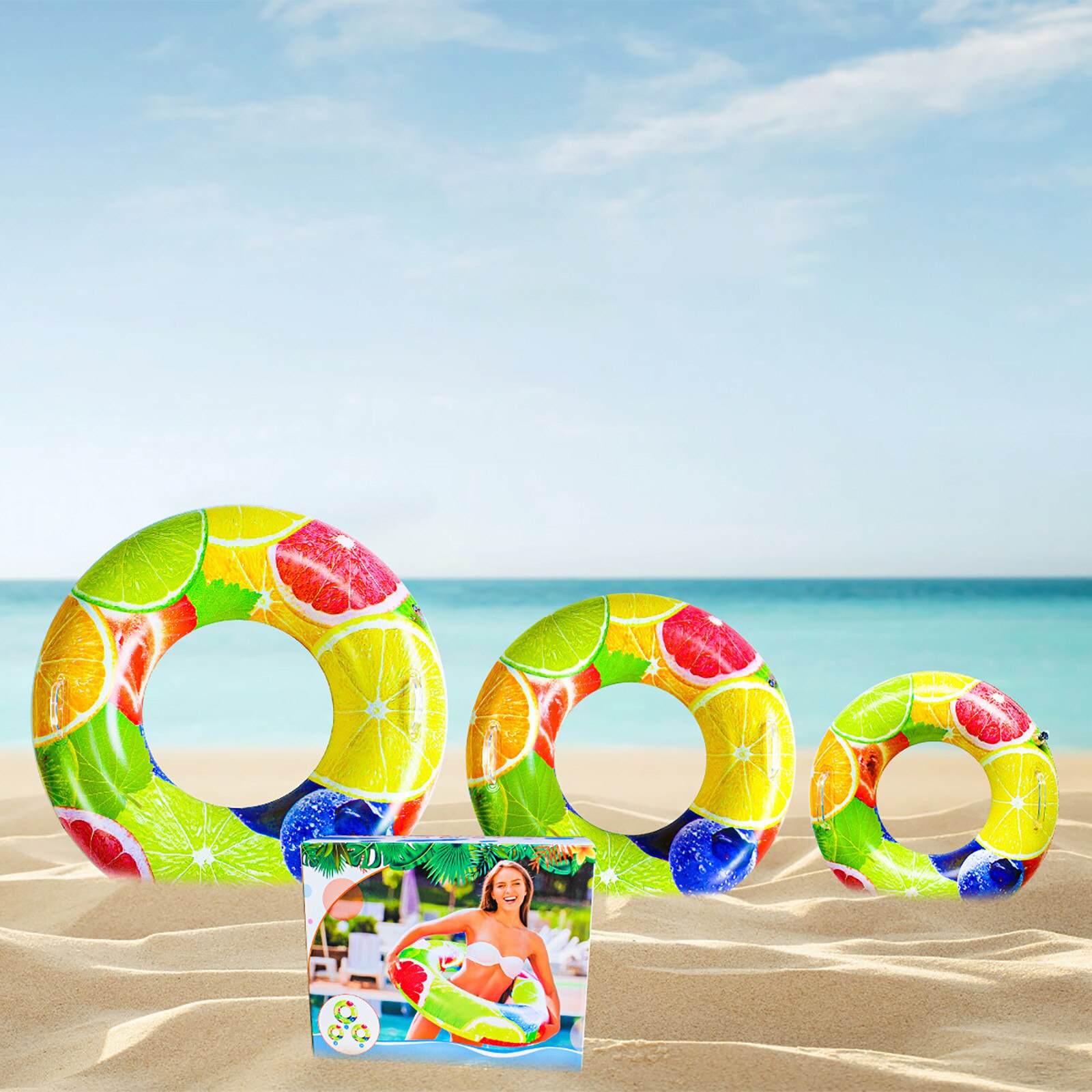 2022 Summer Inflatable Swimming Ring Hot Sale Pool Floats Adult Kids ...