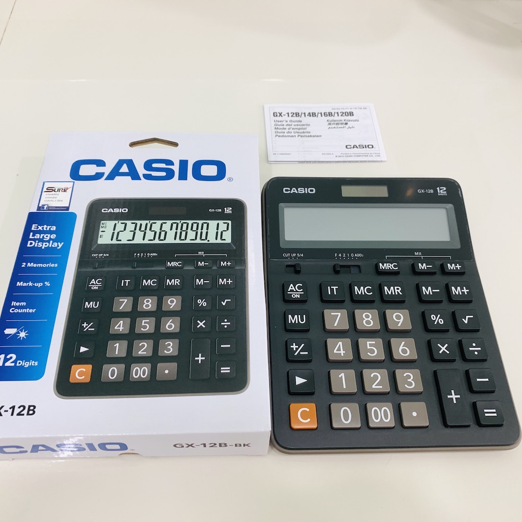 Casio เครื่องคิดเลข GX-12B ของแท้ 100% ประกันศูนย์เซ็นทรัลCMG2 ปี จากร้าน M&F888B - M&F888 B ...
