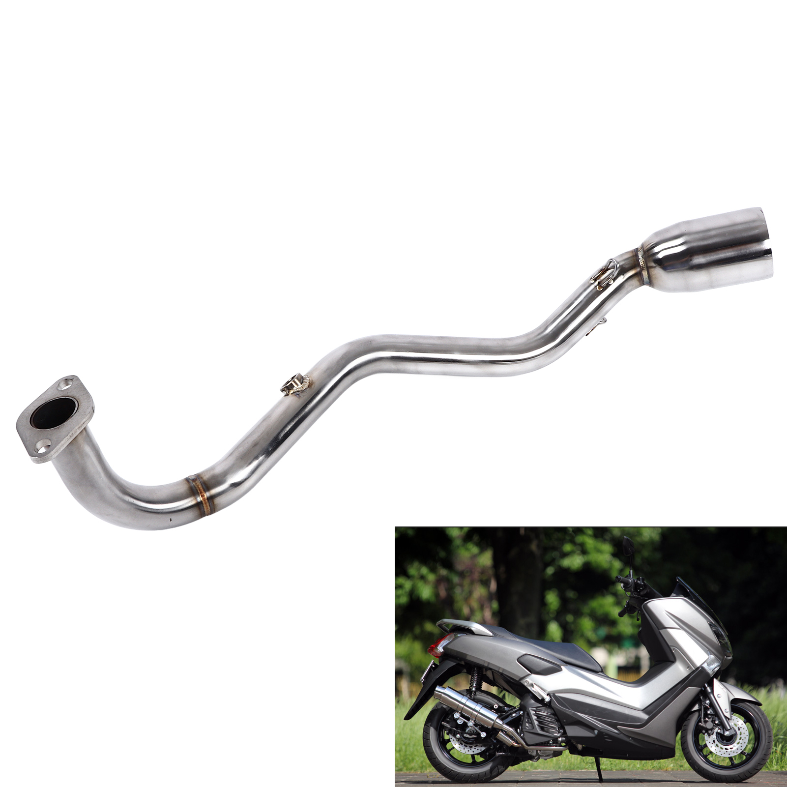 ท่อไอเสียรถจักรยานยนต์ Middle Link Pipe Heat Resistant Replacement ...