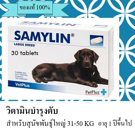Samarin 140 บำรุงตับ คน สุนัข แมว แผงละ 10 เม็ด - PPG PET WELLNESS ...
