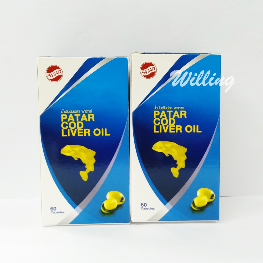 OMEGA3 น้ำมัน ตับปลา พาตาร์ Cod Liver Oil Patar 60s X 2 ขวด 215 บาทค่ะ ...