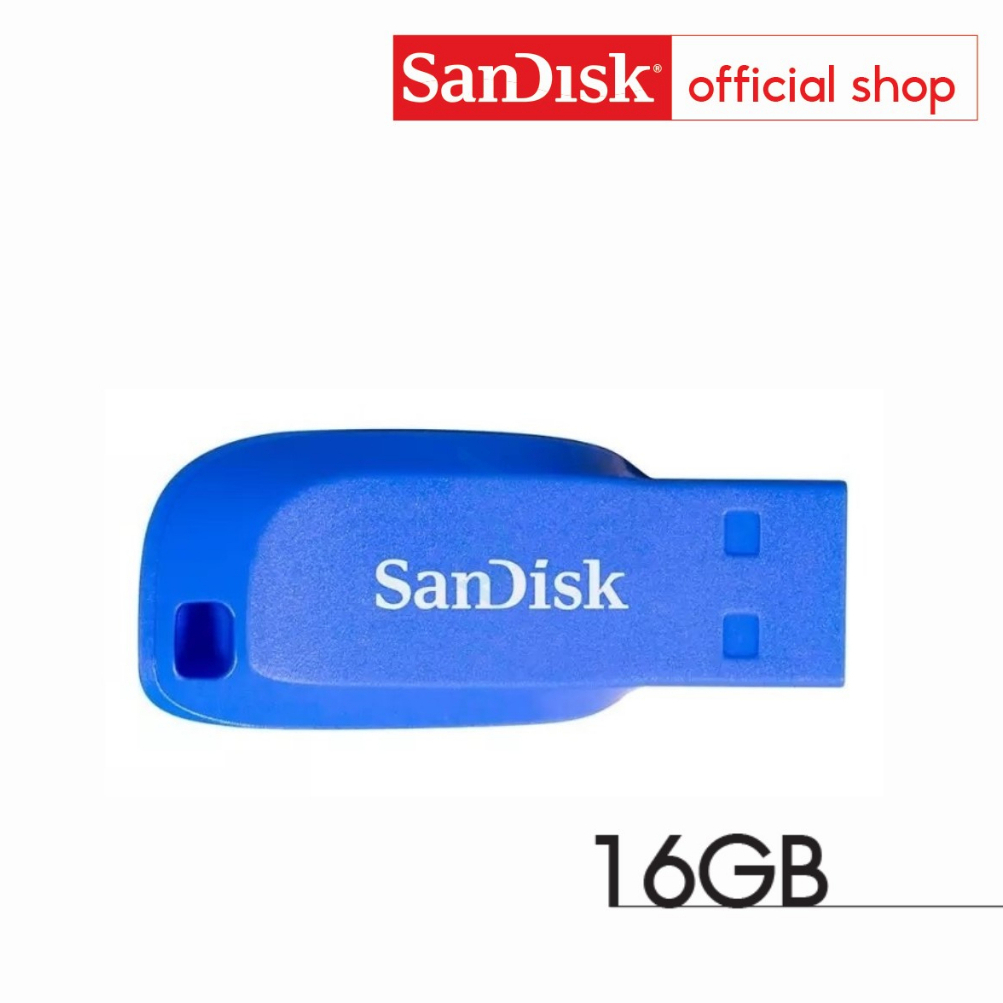 KG SanDisk CRUZER BLADE USB แฟลชไดร์ฟ 16GB Blue USB2.0 (SDCZ50C-016G ...