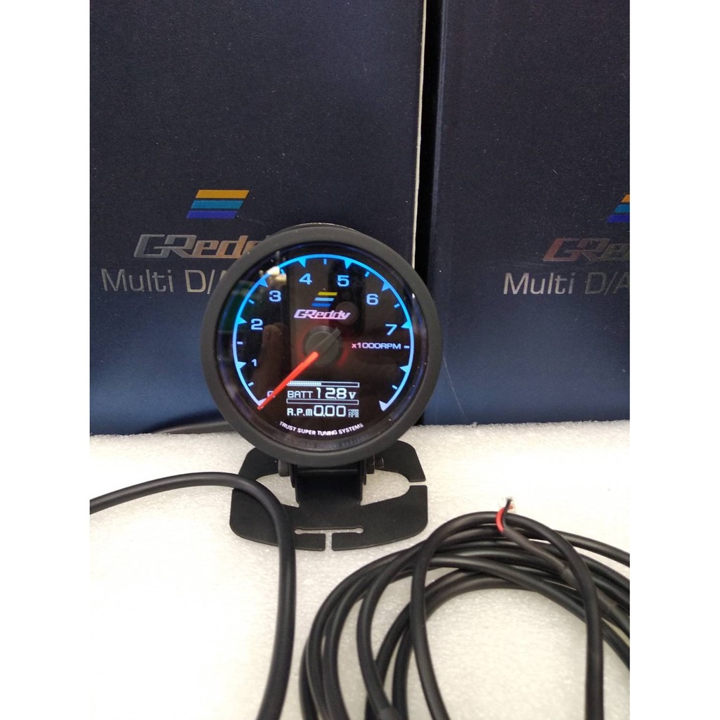 NEW เกจวัดรอบ Greddy 2 in 1 วัดรอบและแบตเตอรี่ได้พร้อมกัน ไฟ 7 สี จอ ...