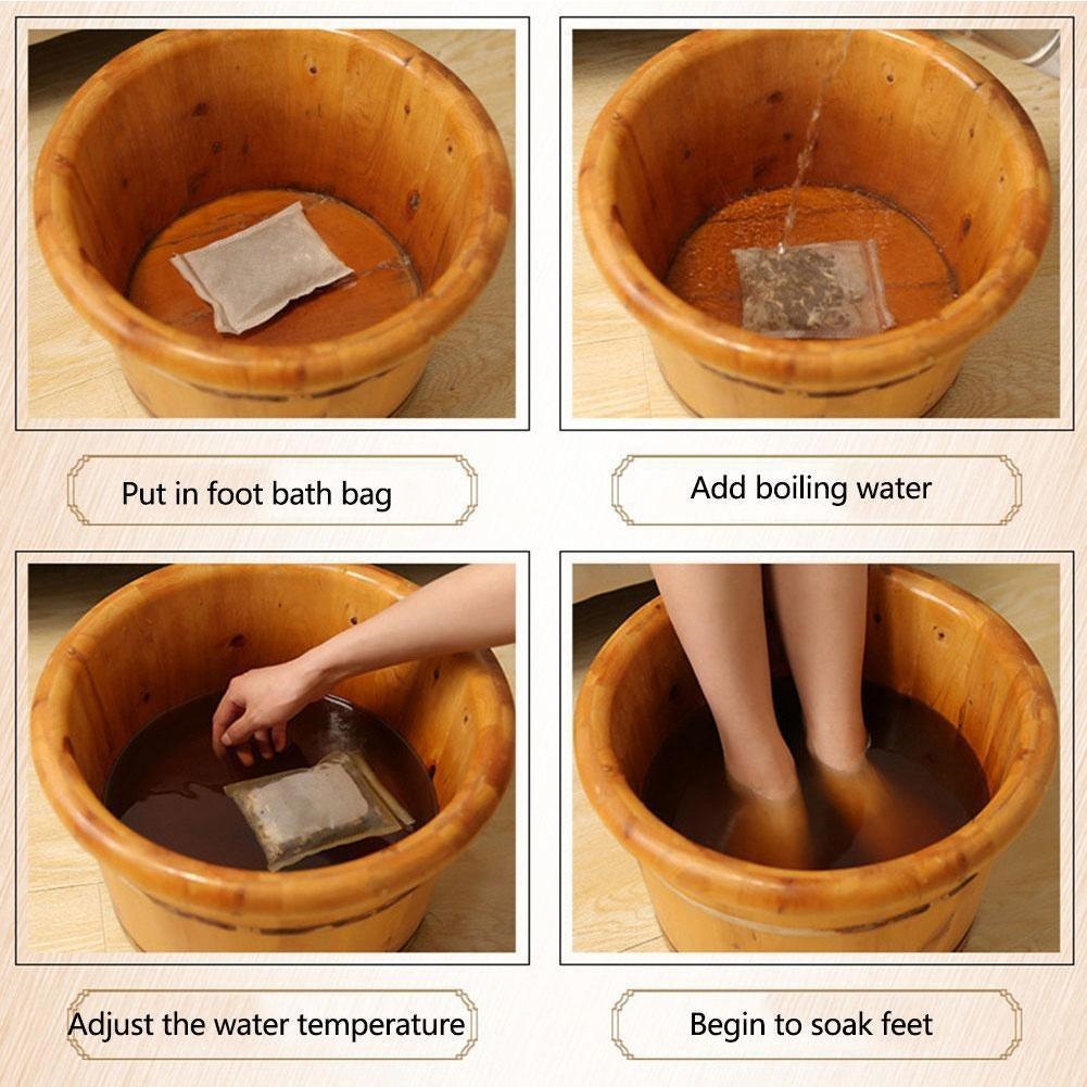 Chinese Medicine Foots Bath Powder Health Care Herbal Foot Soak Pack ...