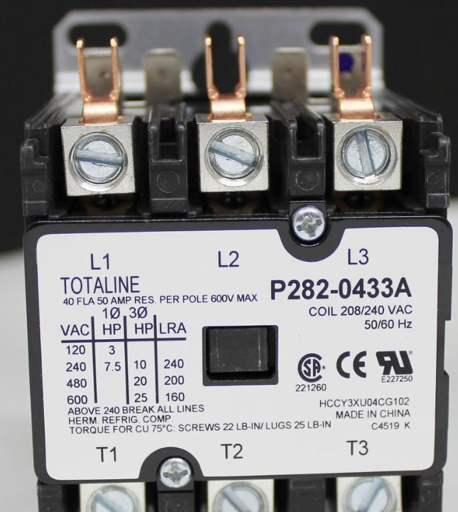 อะไหล่เครื่องปรับอากาศ แมคเนติคคอนแทคเตอร์ 3 โพล 40 แอมป์ (TTLT ...