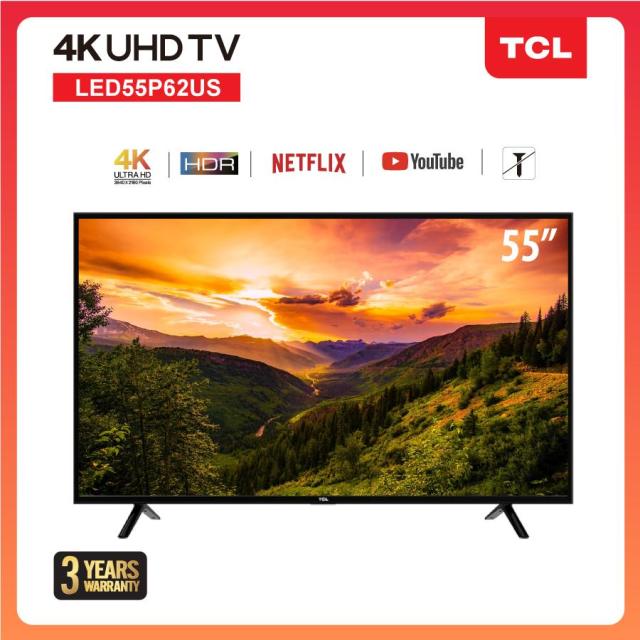 TCL 55P8 4K Android 9.0 TV Google Assistant รับประกันศูนย์ 3 ปี ซื้อออนไลน์