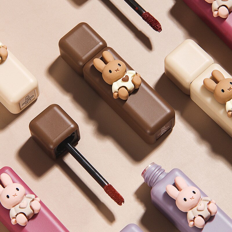 Lip โคลน Liquid Matte ลิปสติก Heng Fang Boo Boo กระต่ายกันน้ำติดทนนาน ...