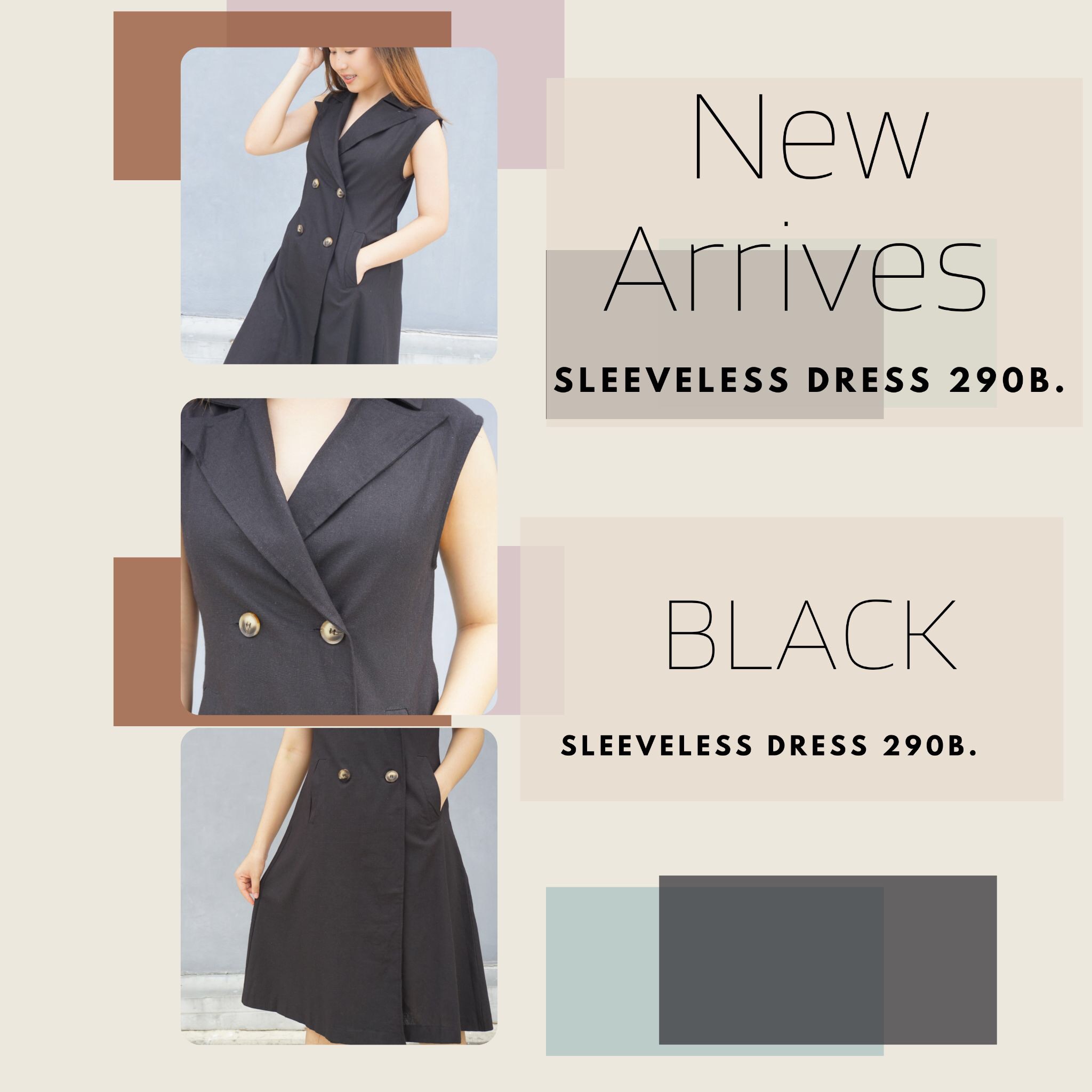 PREM Bag & clothes เดรส 🍂สุดปังง! เดรสกระดุมสูท คอปก มีกระเป๋า 🍂 ...