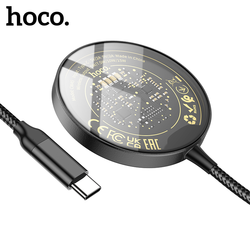 HOCO Magnetic Wireless Phone Charger 3in1 For iP 14 13 12 ProMax Watch ...