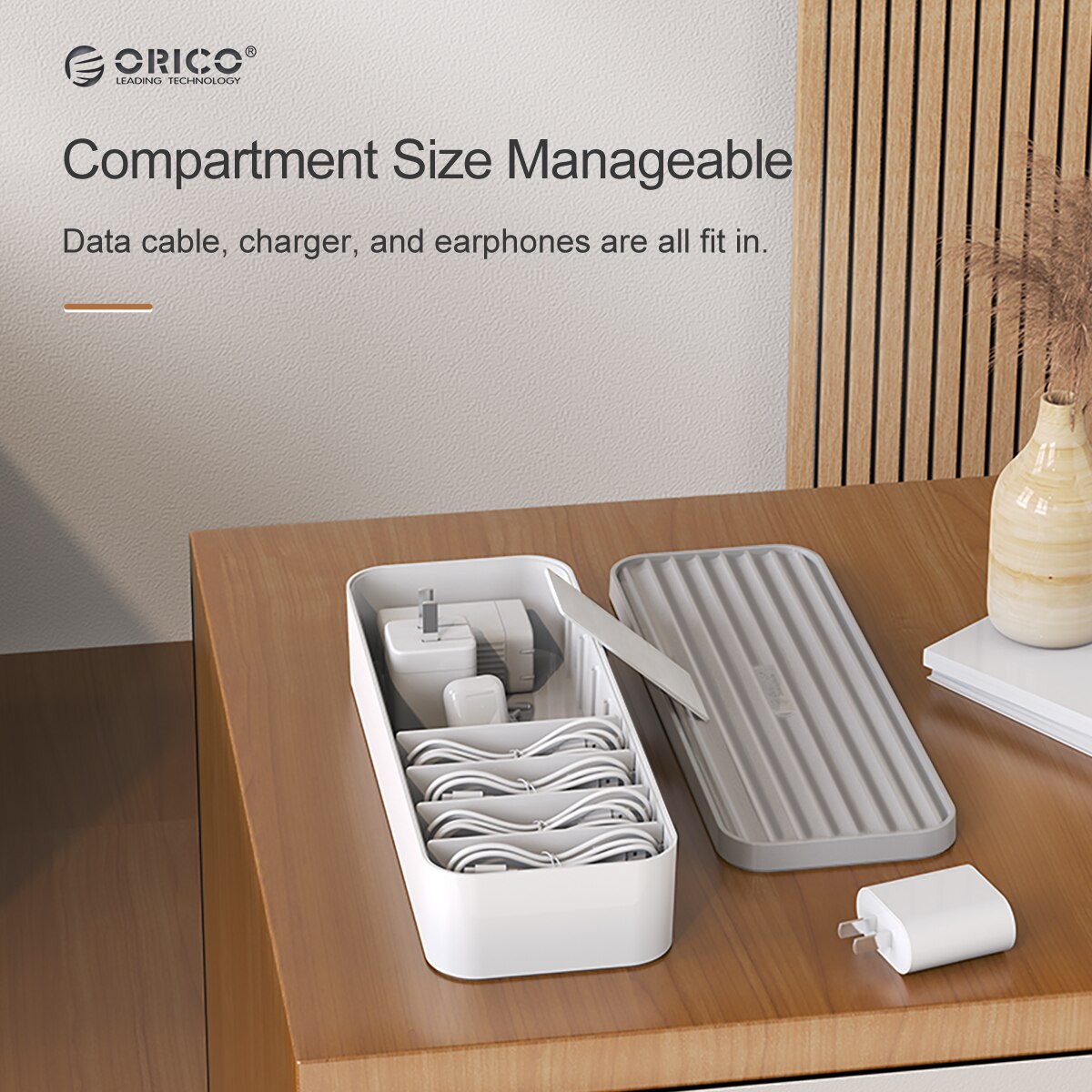 ORICO Household Storage Box USB Cable USB Charger Earphone Plastic ...