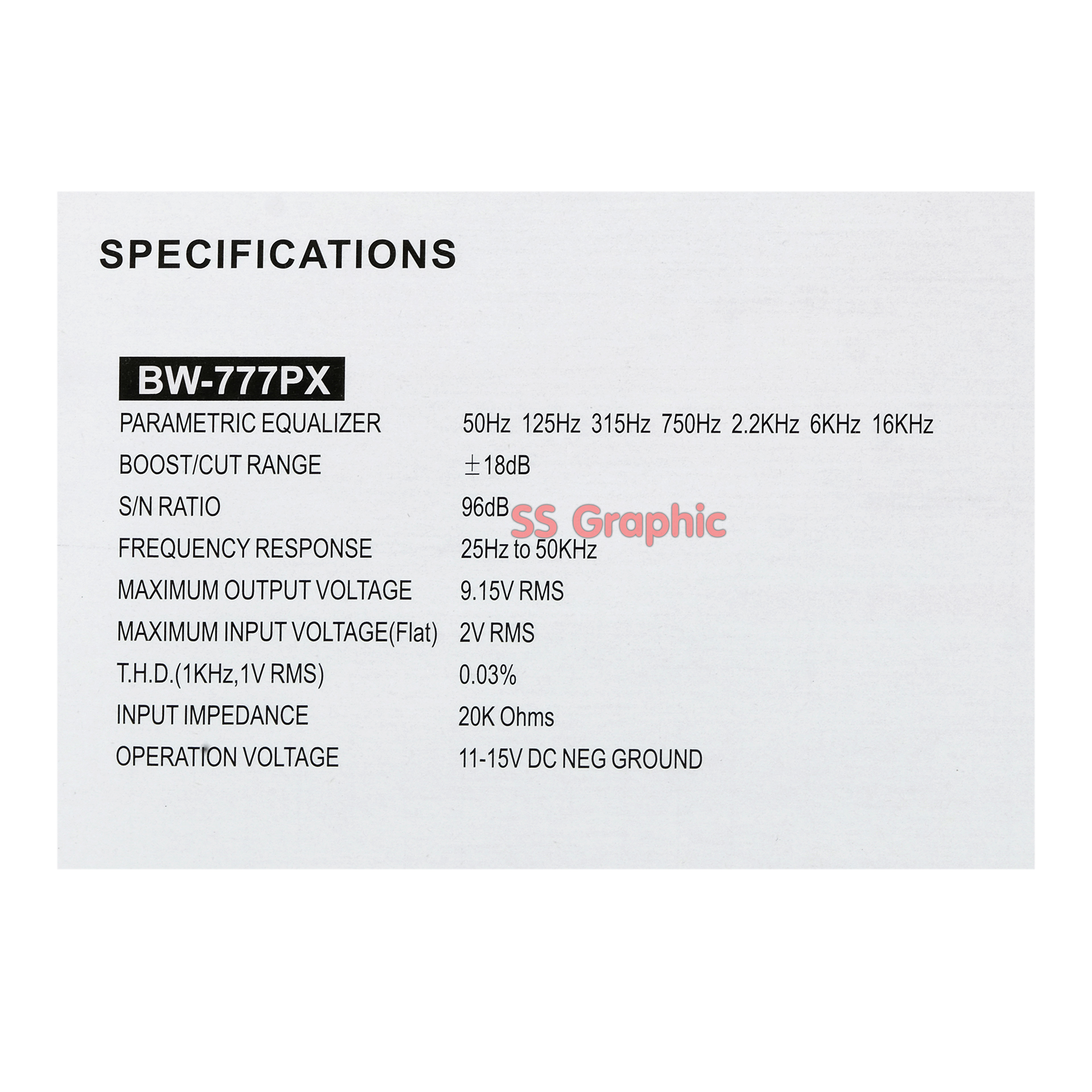 ปรีแอมป์ 7แบนด์ BLUEWAVE BW-777PX ซับแยก เครื่องเสียง เครื่องเสียงรถ ...