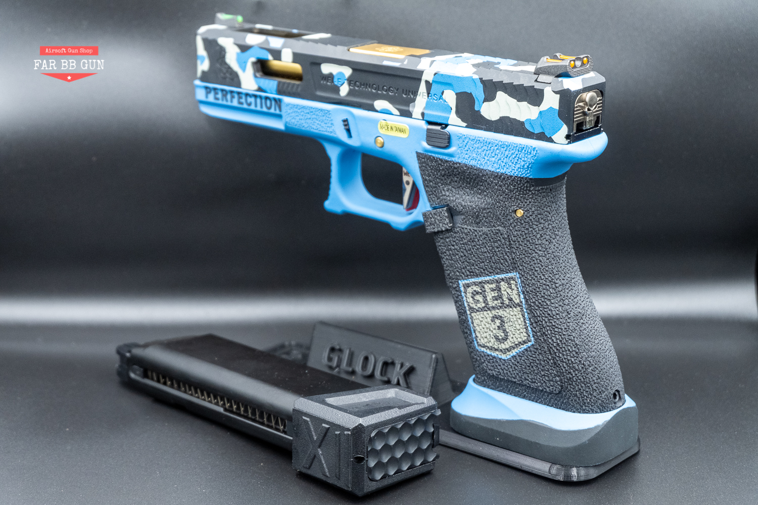 ของเล่น WE G17 G3 Custom Perfection ระบบกรีนแก๊ส - FAR BB GUN - ThaiPick