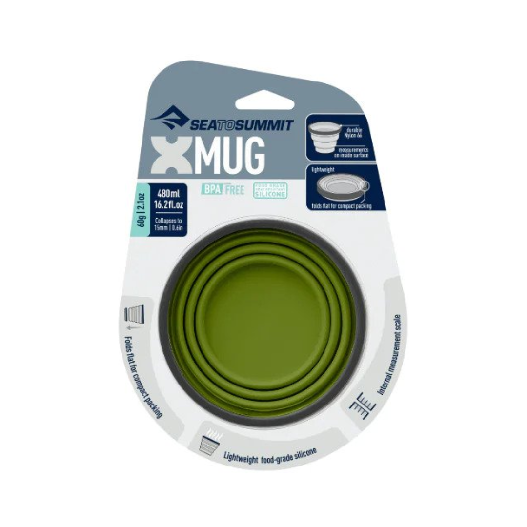 SEA TO SUMMIT X-MUG (480 ml) ถ้วยพับสำหรับพกพา ปราศจากสาร BPA ขอบแข็ง ...
