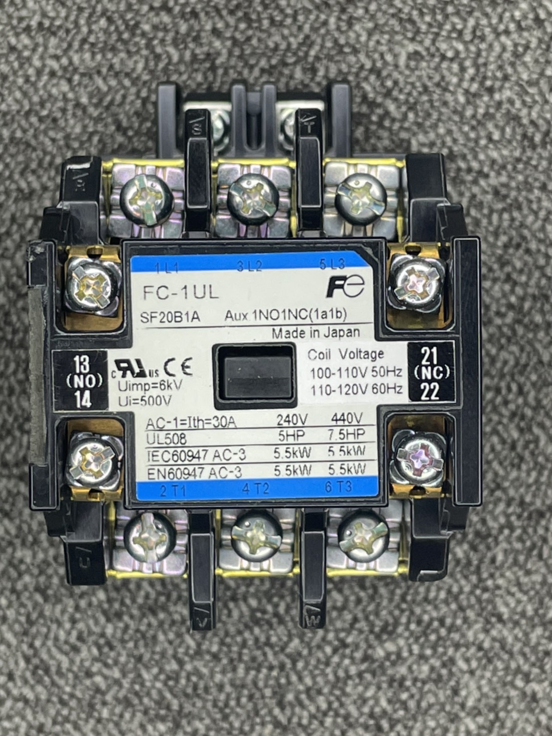 Magnetic Switch Fuji FC-1UL Coil 110V สำหรับเครื่องไฟ 110Vac แมคแนติก ...