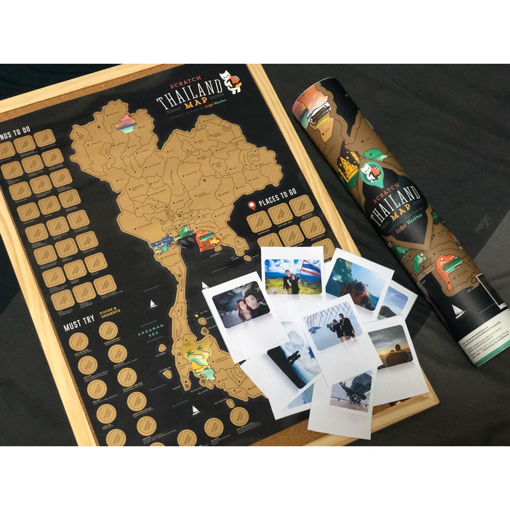 ♧Good Weather Scratch Map แผนที่แบบขูดได้♣ - zaoina - ThaiPick