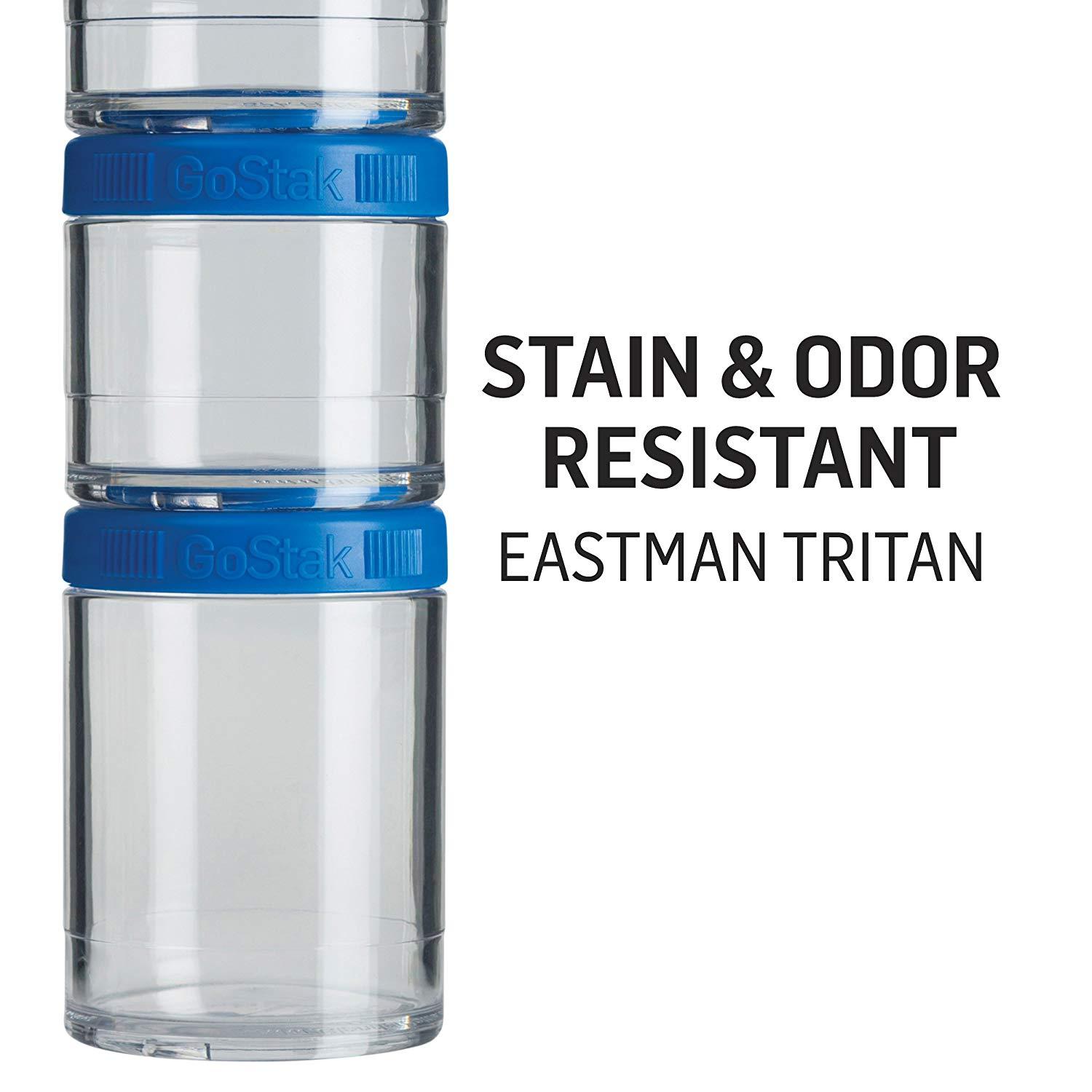 BlenderBottle GoStak Twist n&Lock Storage Jars, 4-Piece Starter Pak ที่ ...