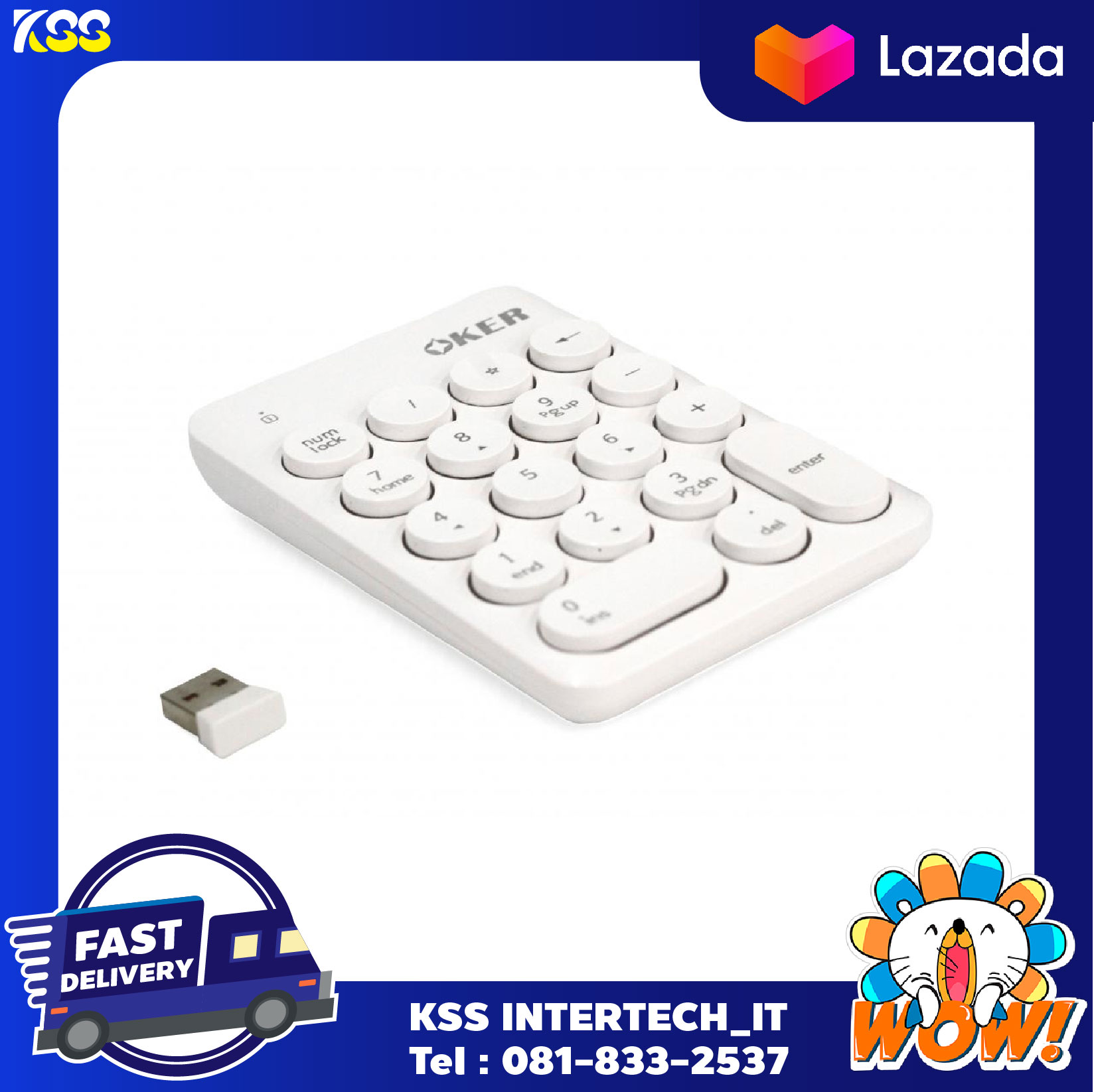 WIRELESS NUMERIC KEYPAD K2610 - OKER THAILAND - ThaiPick