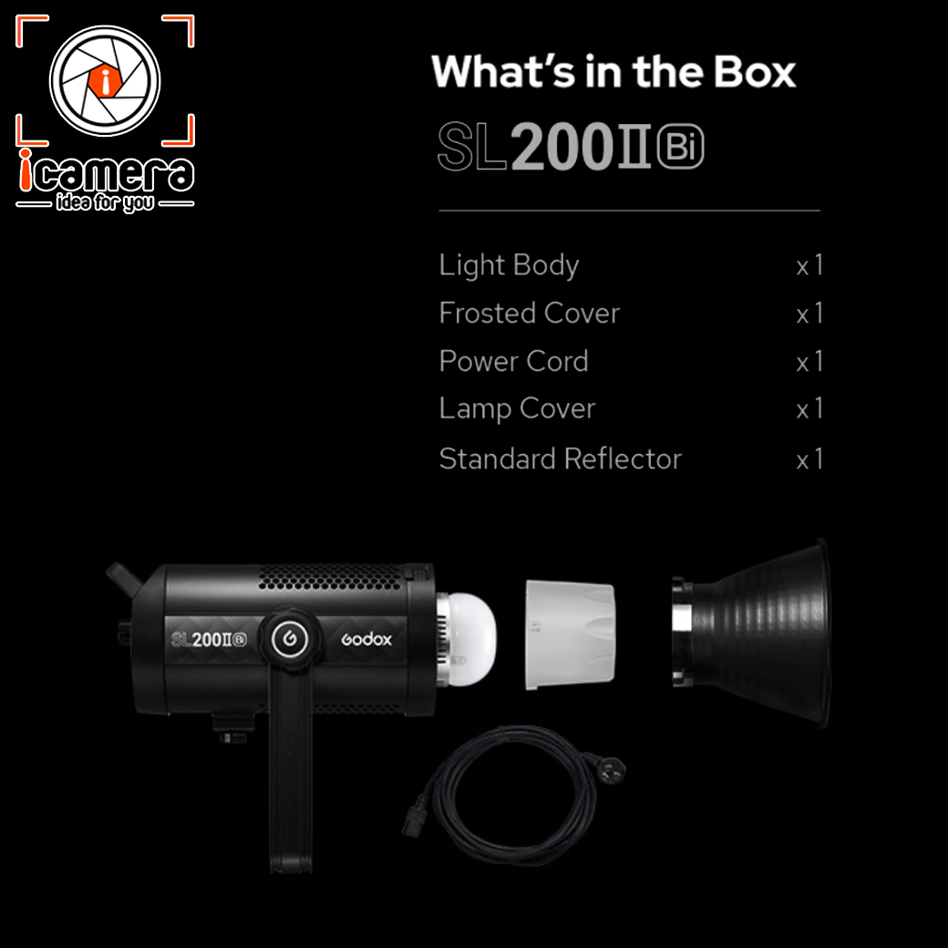 ผ่อน 0%** Godox LED SL200 II Bi - LED Video Light ( SL-200 II Bi 2800K ...