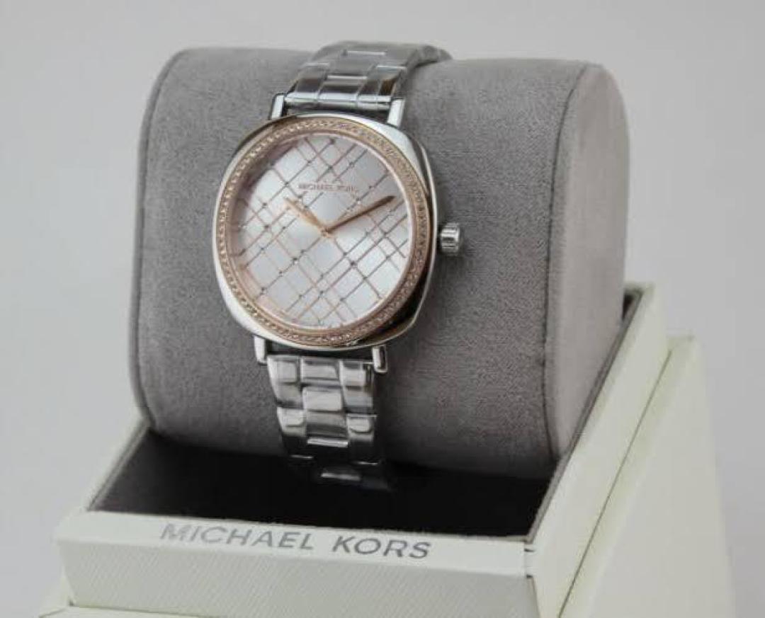 นาฬิกาข้อมือผู้หญิง MICHAEL KORS Nia Silver Tone Stainless Steel ...
