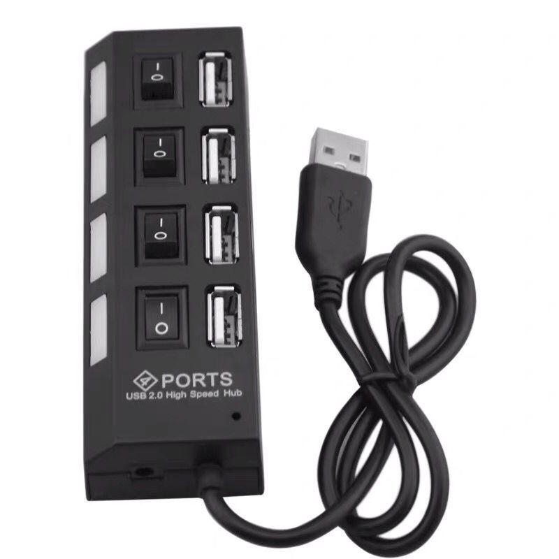 USB HUB 4 Port Power On/Off Switch LED - NEWCOMSHOP - ThaiPick