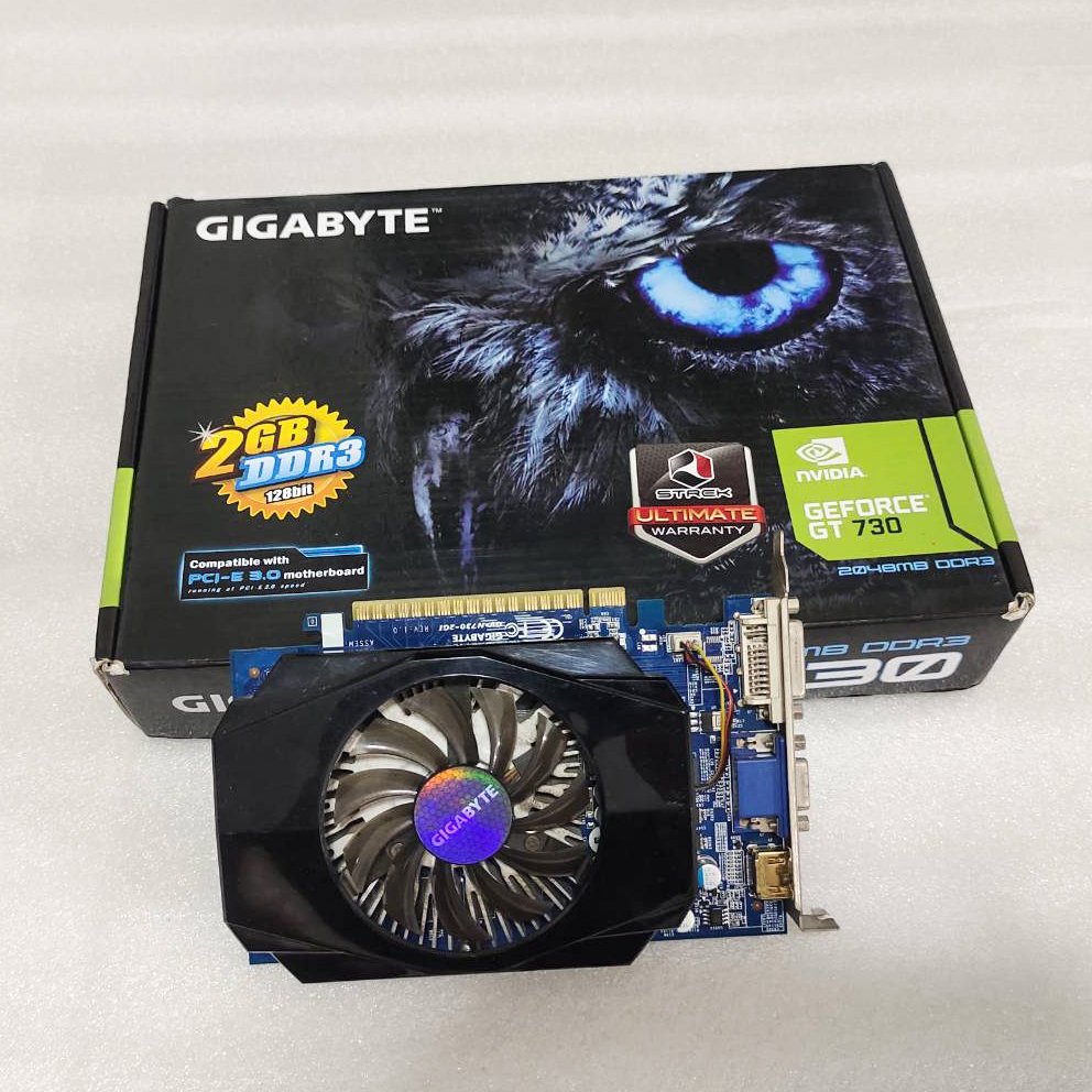 การ์ดจอ Gigabyte GT 730 2 GB DDR 3 128 Bit พร้อมกล่อง - Pussycat - ThaiPick
