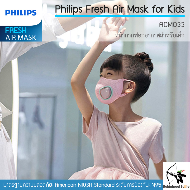 Philips Fresh Air Mask 🟢สินค้าพร้อมส่ง (หน้ากากไฟฟ้า) รุ่น ACM066 ...