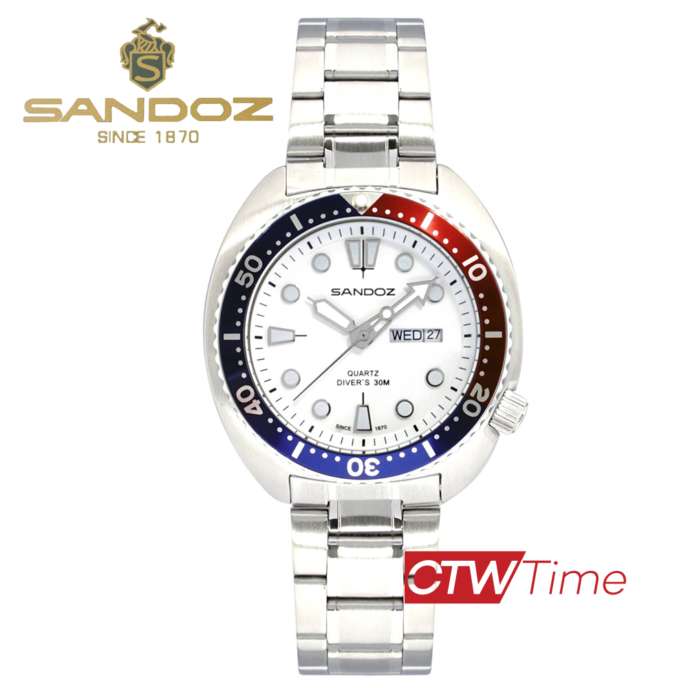 Sandoz Mini Turtle นาฬิกาข้อมือผู้ชาย สายสแตนเลส รุ่น SD89466SS ...