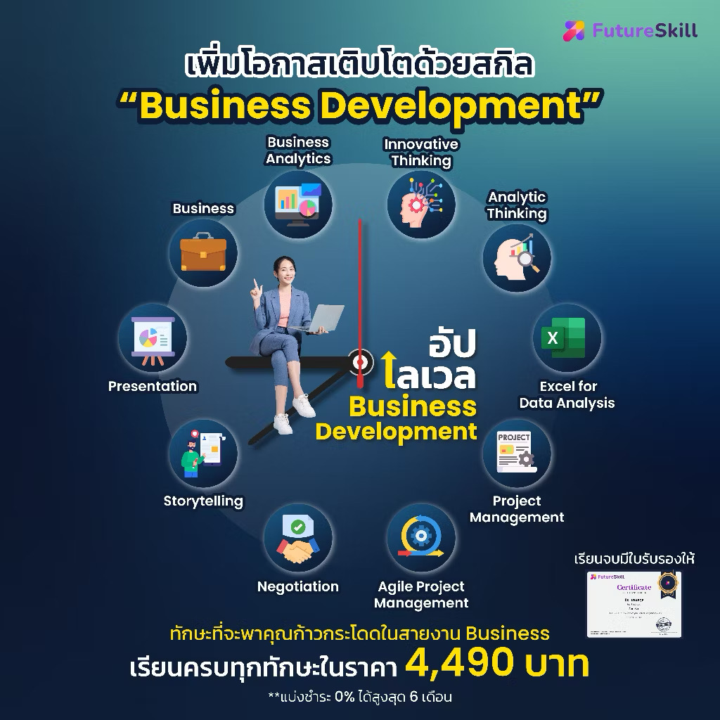 FutureSkill E-Book คอร์สเรียนออนไลน์ Collection เพิ่มโอกาสเติบโตด้วยสกิล Business Development ...