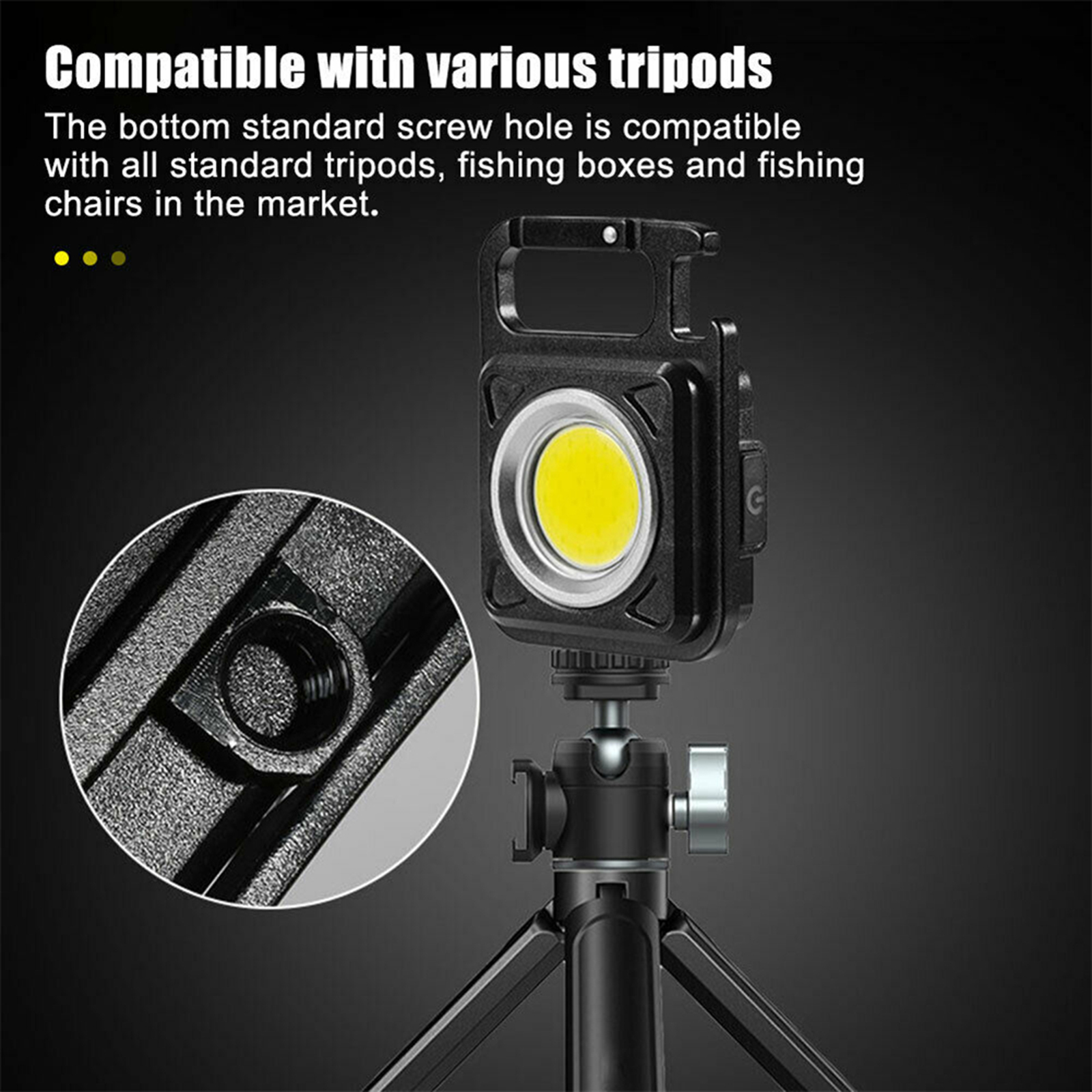 Mini LED FlashLight Pocket Clip Camping Outdoor Work Lamp Flashlight ...