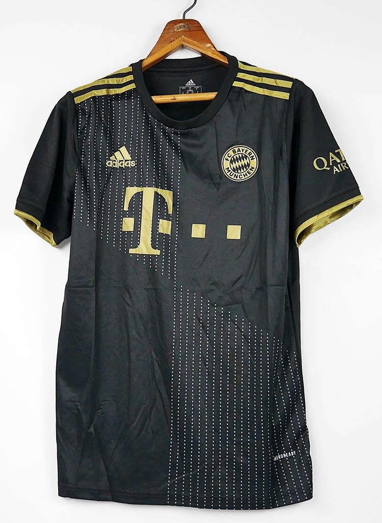 A10 BAYERN AWAY 3RD BLACK 2122 2021 2022 FOOTBALL SHIRT SOCCER JERSEY ...