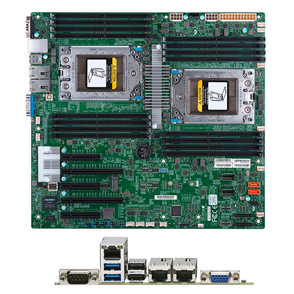 คอม 64 เธรด ซีพียู 3.0-3.3GHz DUAL AMD EPYC 7302 เมนบอร์ด DUAL CPU แรม ...