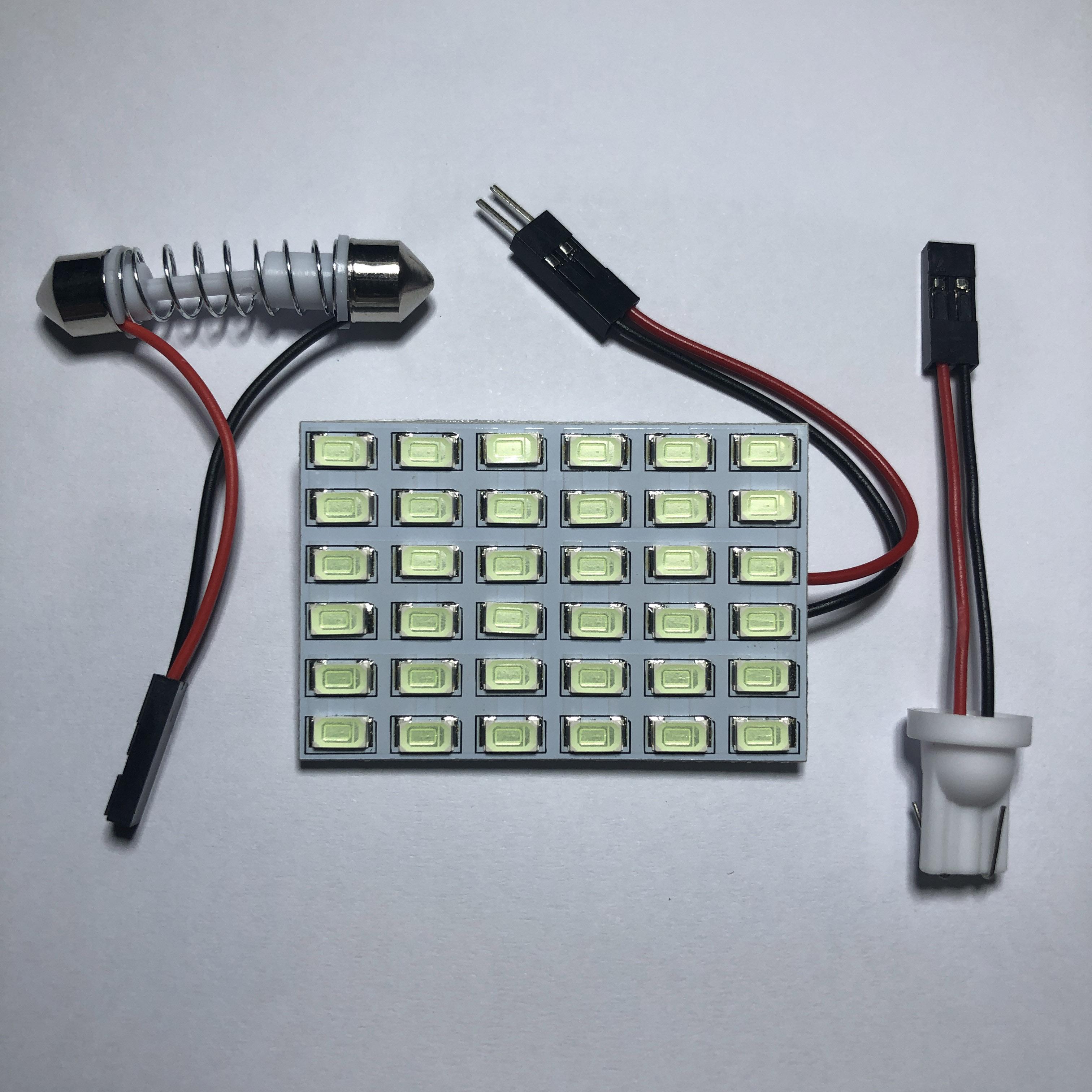 iRemax ไฟเพดานรถยนต์ LED 48 ชิป ใส่กับรถได้ทุกรุ่น ชิป 5050 (White) - igootech - ThaiPick