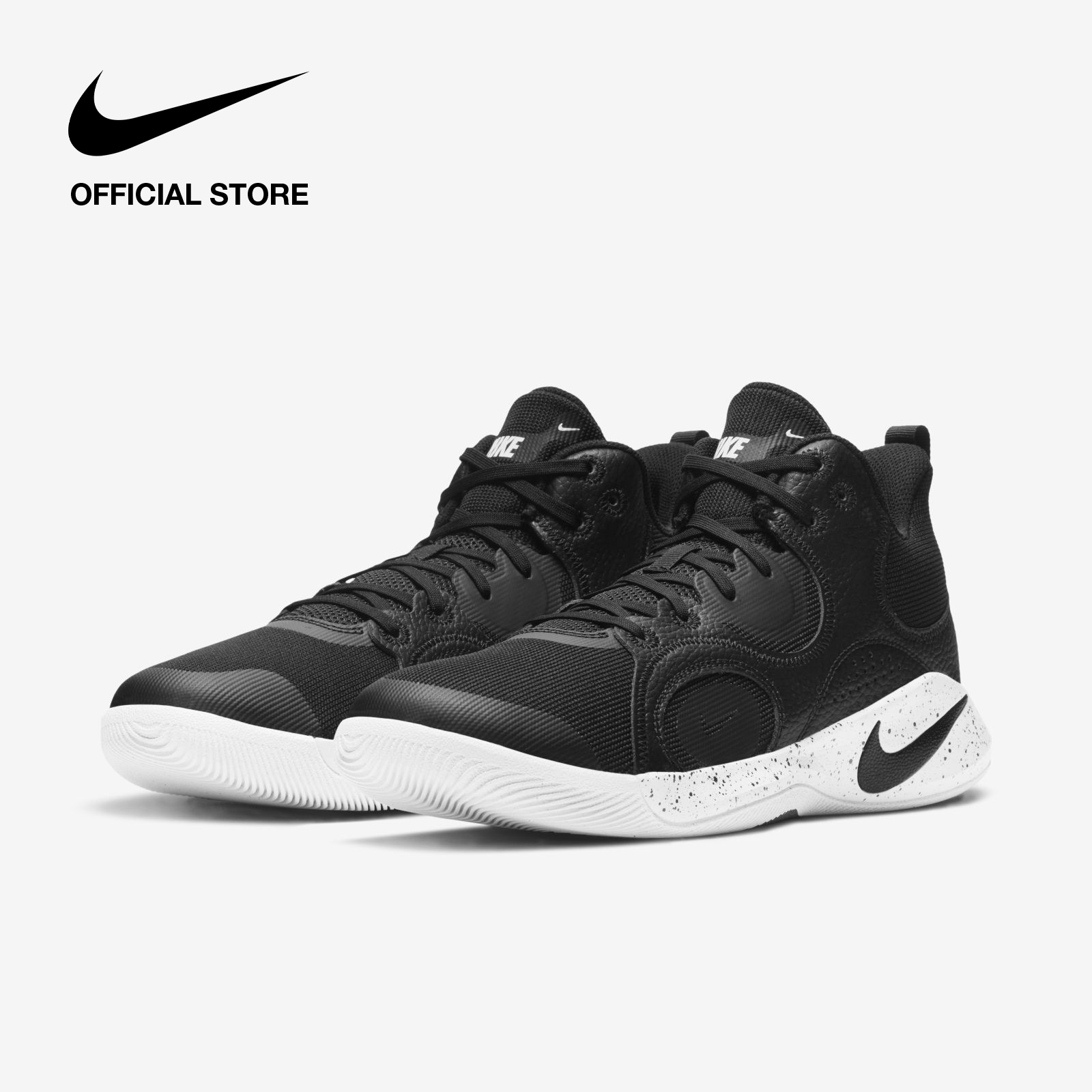 Nike Unisex Fly.By Mid 2 Basketball Shoes - Black ไนกี้ รองเท้าบาสเก็ต ...