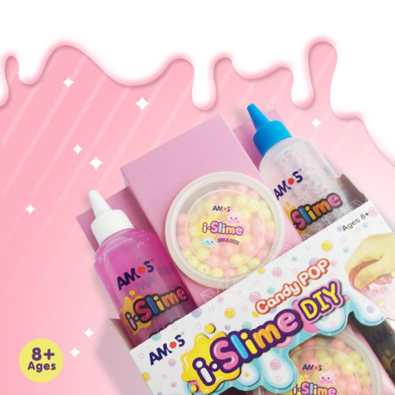 ชุดทำสไลม์ด้วยตัวเอง Amos i-Slime DIY ชุด Candy Pop - Organika2kids - ThaiPick