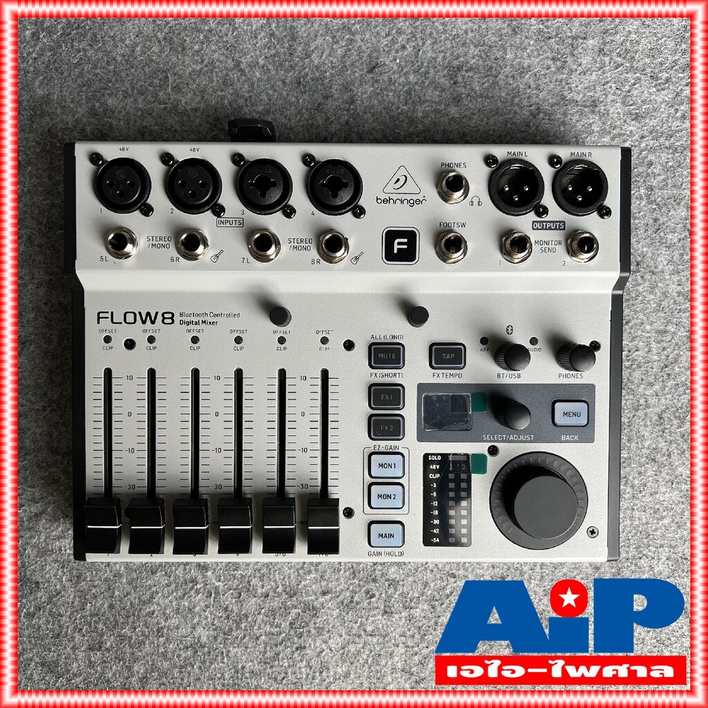 BEHRINGER FLOW-8 MIXER DIGITAL ดิจิตอลมิกเซอร์ 8 แชนแนล สามารถควบคุม ...