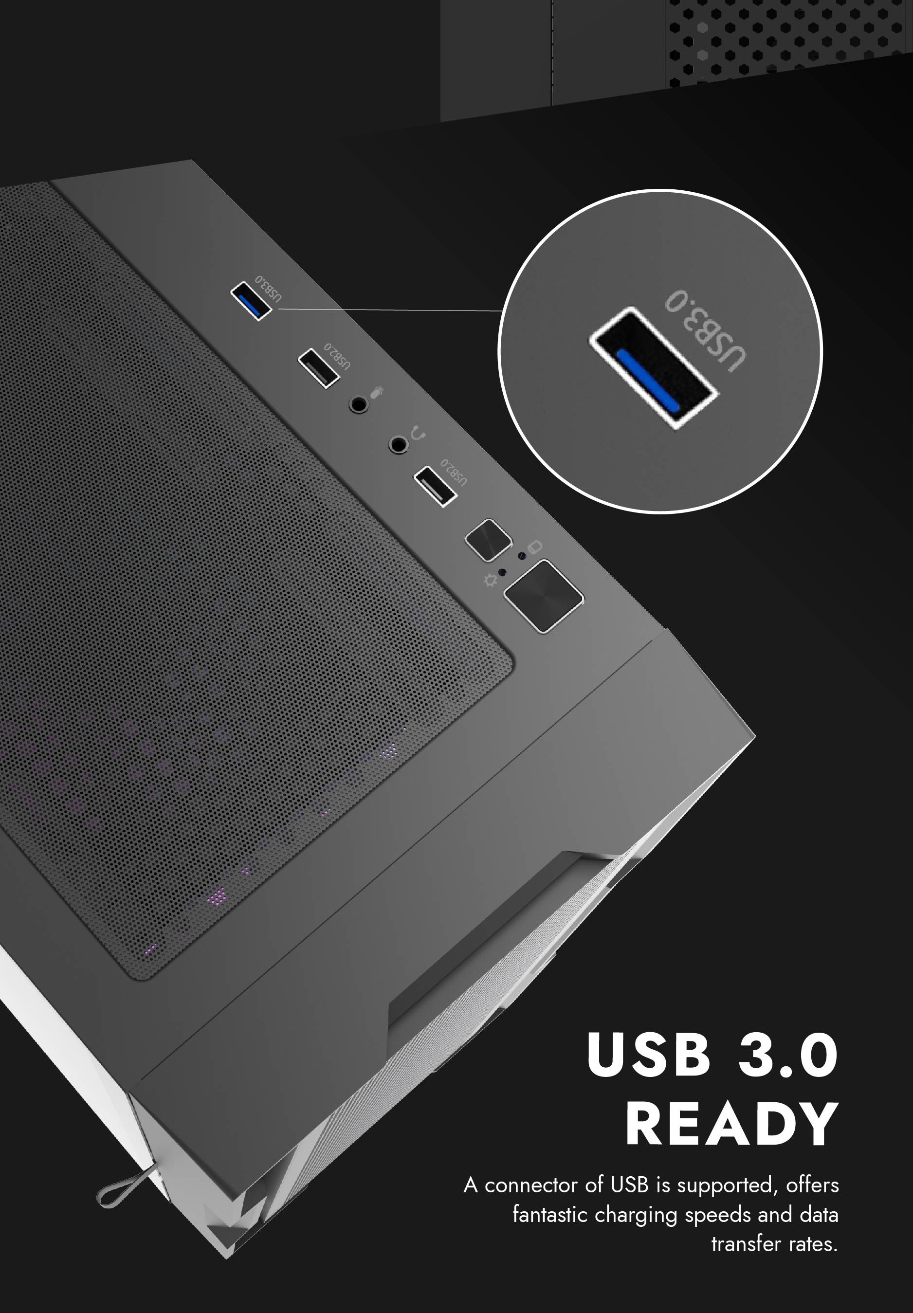 (DK431) Case (เคสคอมพิวเตอร์) DarkFlash (E-ATX ATX M-ATX) พัดลม 4 ตัว ...