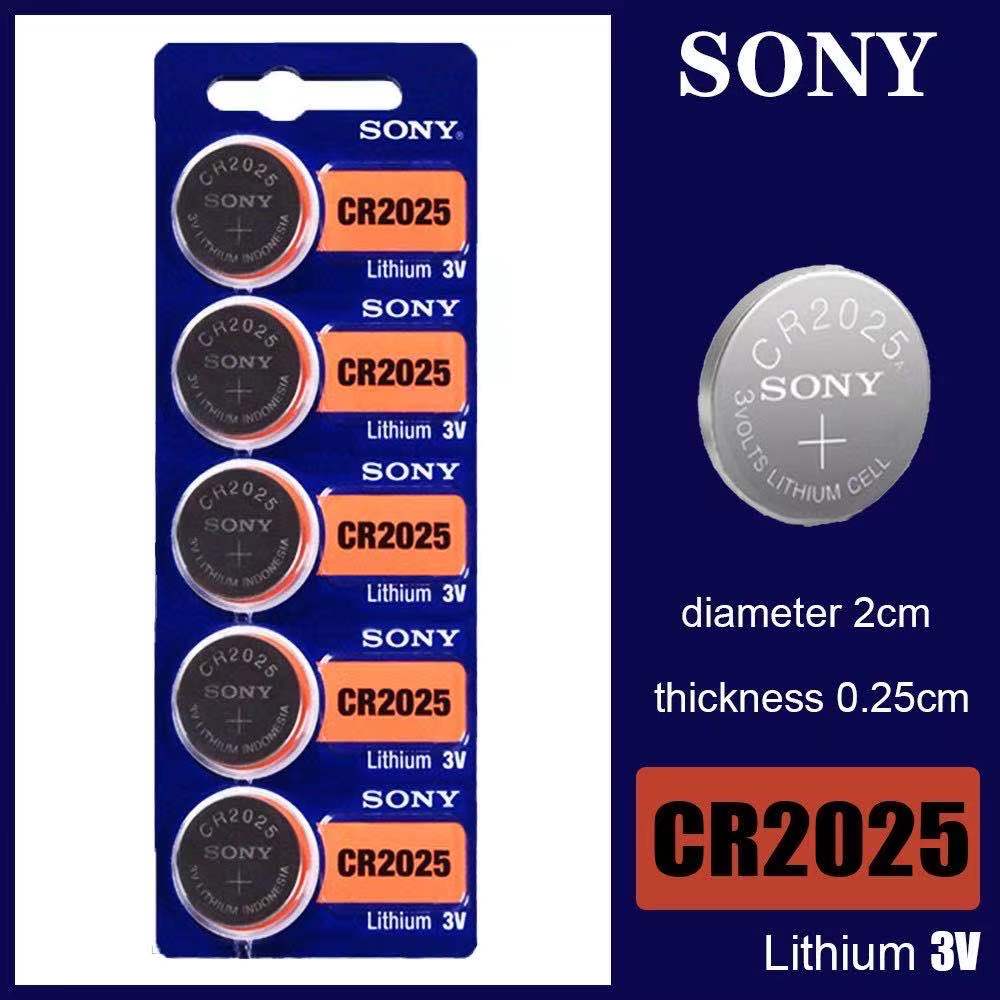 HOTลดราคา ถ่านกระดุม Sony CR2025 3V. ถ่าน 1แผงบรรจุ 5ก้อน ที่ชาร์จ แท็บเล็ต ไร้สาย เสียง หูฟัง ...